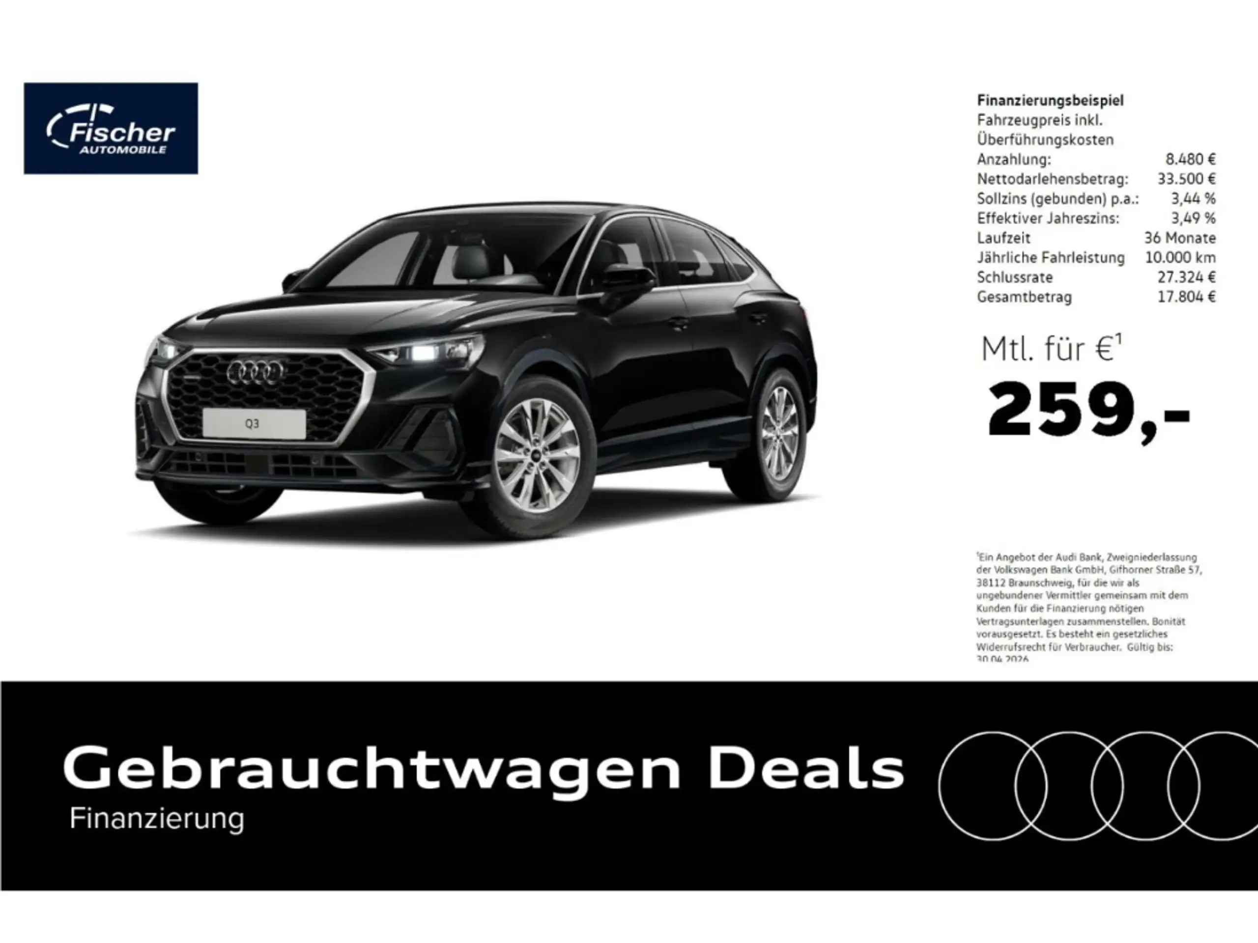 Audi Q3 Sportback 40 TFSI quattro, 2025, Petrol, Automatic gear – WEBCAR