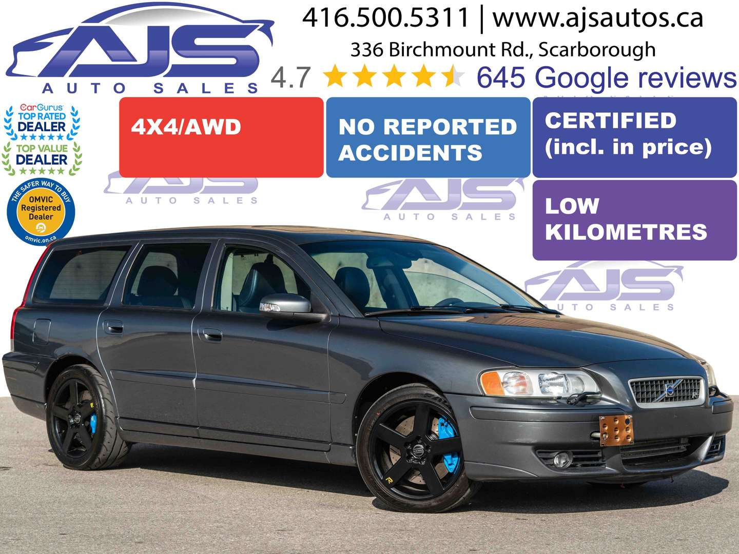 2007 Volvo V70 | $ 14,995 | 217,164 km | Gasoline Wagon for sale by AJS ...