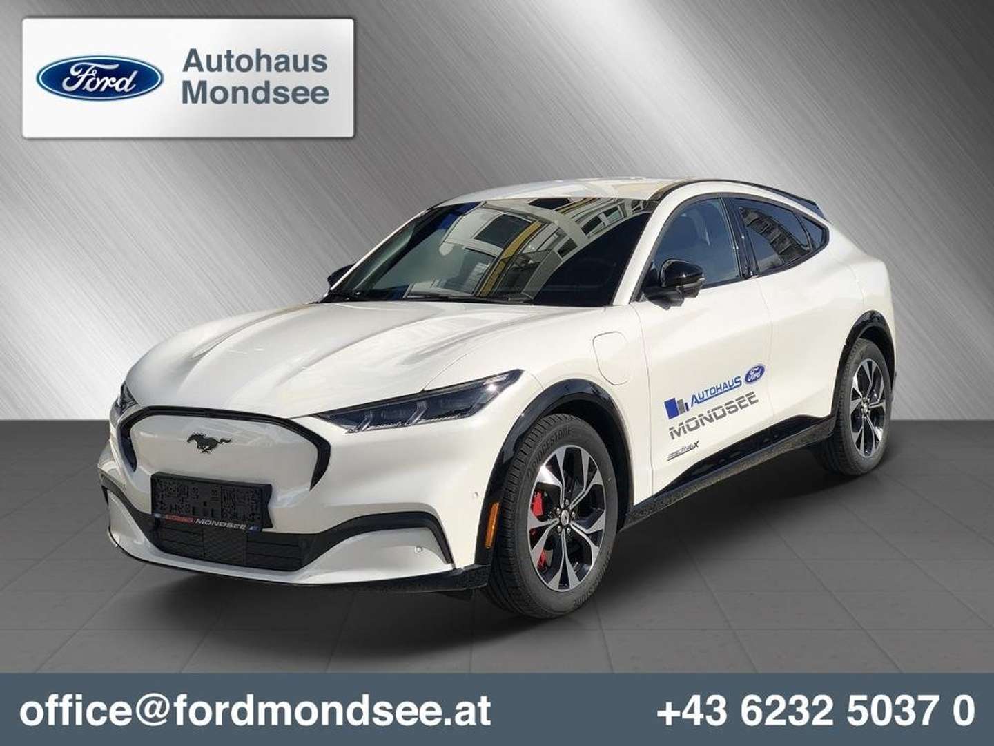 Ford Mustang Mach-E Limousine in Weiß vorführfahrzeug in Mondsee für € ...