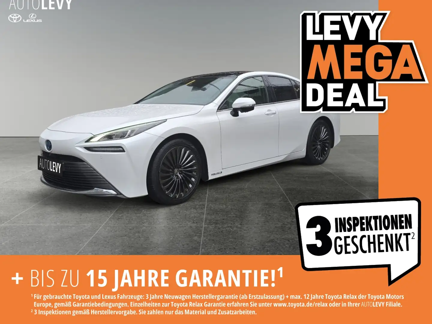 Toyota Mirai Limousine in Weiß gebraucht in Düsseldorf für € 17.890