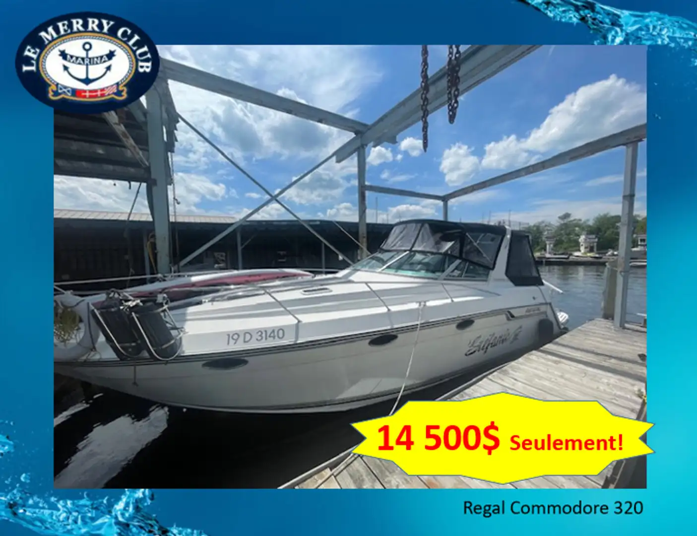 1989 Regal 320 Commodore | $ 14,500 Cruiser for sale by Le Merry Club ...
