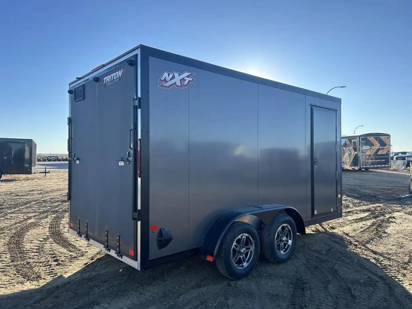2025 Triton Premium 7' x 14' Aluminum Dual Motorcycle Cargo Trailer ...
