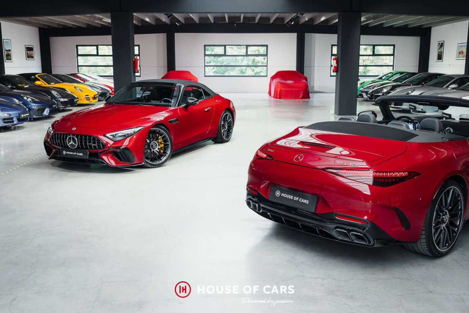 Mercedes-Benz SL 63 AMG Cabriolet en Rouge occasion à Genval pour € 129 900