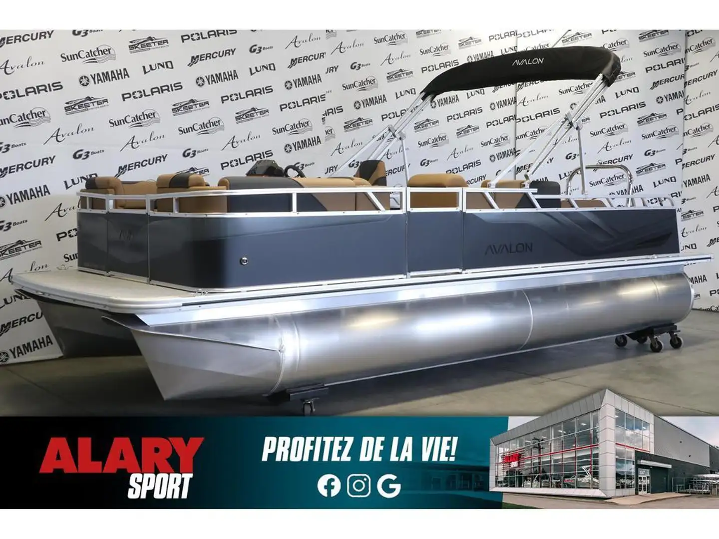 Avalon VENTURE 2180 VRB + YAMAHA 70 HP 2026 | 54 999 $ | Pontons à ...