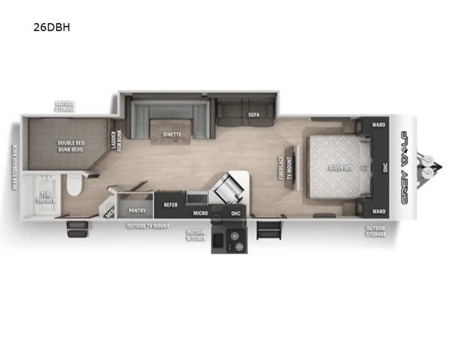 Forest River Grey Wolf 2021 | 34 900 $ | Caravane de voyage en vente ...